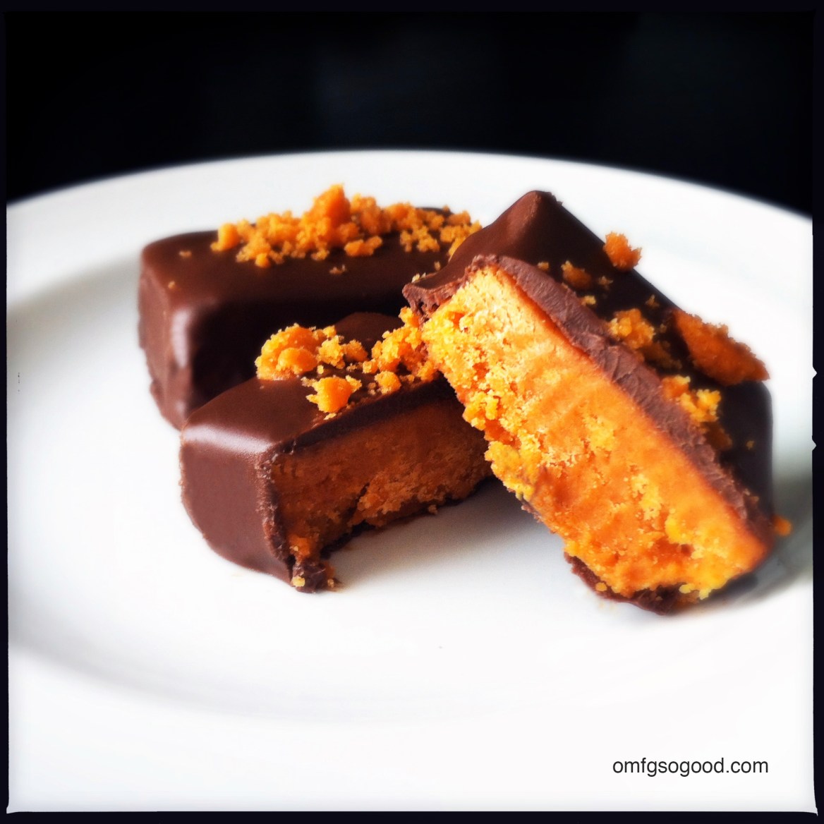 candy corn butterfinger bars | omfg. so good.