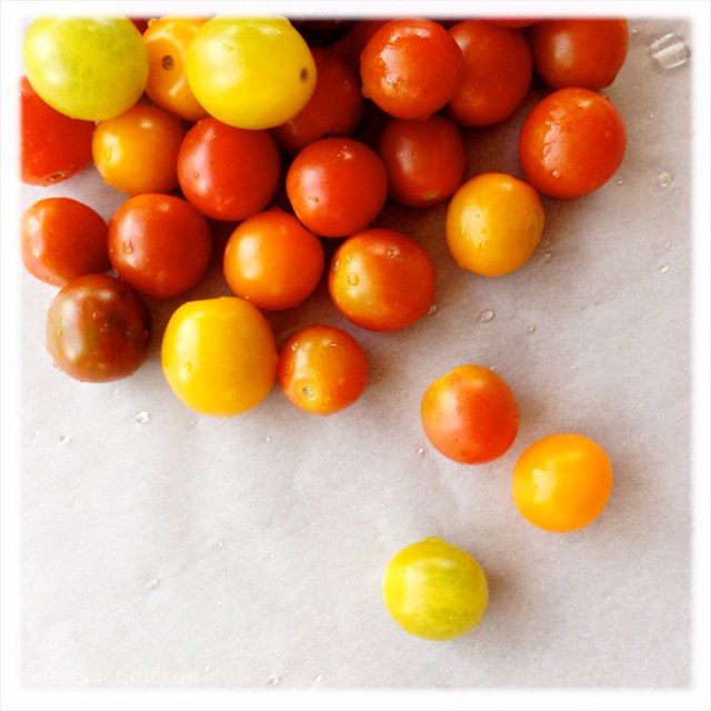 slow roasted heirloom tomato caprese salad | omfg. so good.